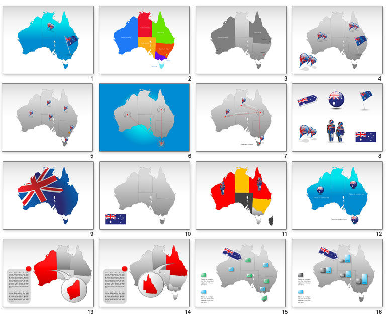 Australia Powerpoint Map at Liam Edgar blog