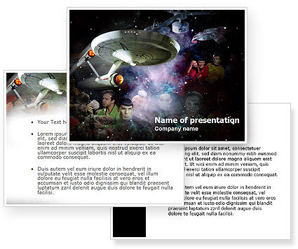 Star Trek PowerPoint Template - PoweredTemplate.com | 3 Backgrounds, 3 ...