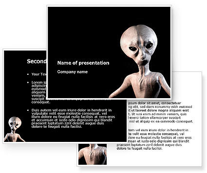 Alien PowerPoint Template - PoweredTemplate.com | 3 Backgrounds, 3 ...