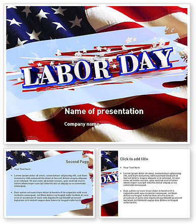 Happy Labor Day PowerPoint Template - PoweredTemplate.com | 11300 | 3 ...