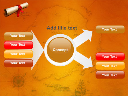 Treasure Map PowerPoint Template, Backgrounds | 05910 | PoweredTemplate.com