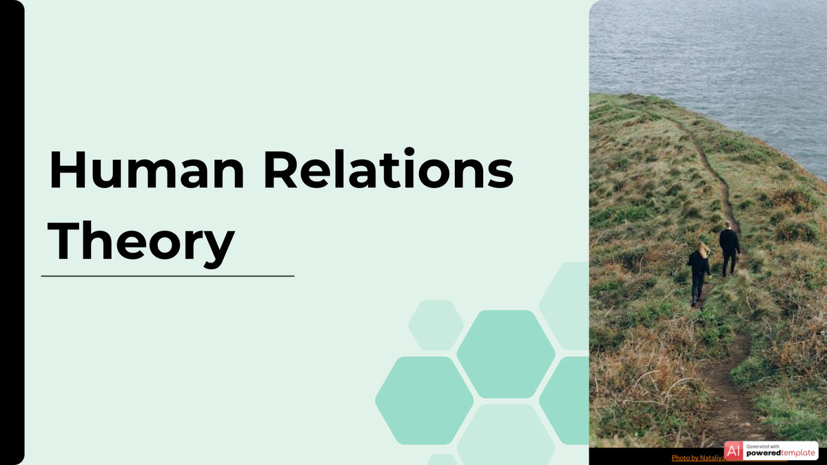 Human Relations Theory | PDF/PPTX - 1758815598475