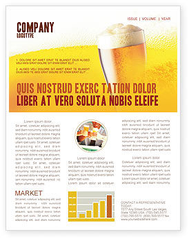 Beer Tumbler Newsletter Template for Microsoft Word & Adobe InDesign ...
