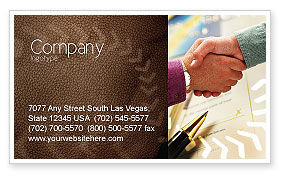 28 Free Business Agreement Business Cards | PoweredTemplate.com