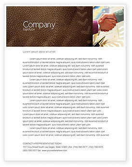 Signing Agreement Letterhead Template, Layout for Microsoft Word, Adobe ...