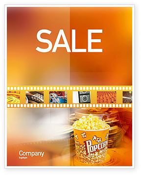 Popcorn Flyer Template, Background in Microsoft Word, Publisher and ...