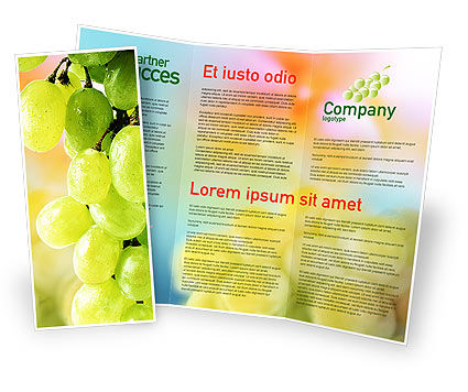 Modelo de Brochura - uva branca Design e Esquema, Transfira Agora ...