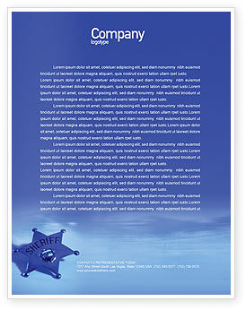 Sheriff Letterhead Template, Layout for Microsoft Word, Adobe ...