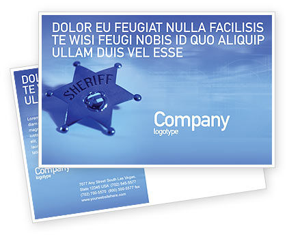Sheriff Letterhead Template, Layout for Microsoft Word, Adobe ...