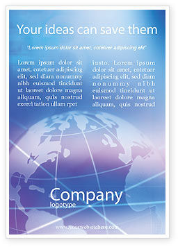 Blue Advertising Templates in Microsoft Word, Adobe Illustrator and ...