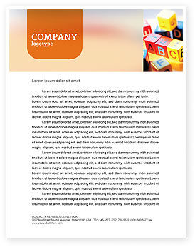 Kids Letters Letterhead Templates in Microsoft Word, Adobe Illustrator ...