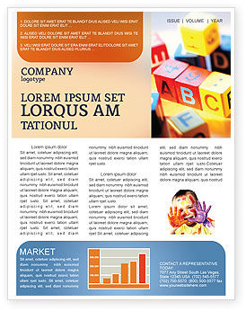 Letras De Crianças Modelos de Newsletter no Microsoft Word, Adobe ...