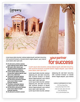 Ancient Greece Flyer Template, Background in Microsoft Word, Publisher ...