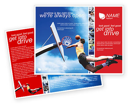 Basketball Match Brochure Template Design and Layout, Download Now ...