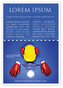 9 Free Safety At Work Ads | PoweredTemplate.com