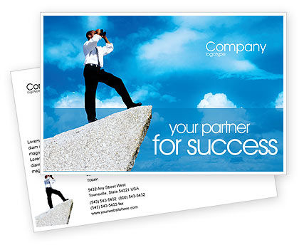 Future Perspective Postcard Template in Microsoft Word, Adobe InDesign ...