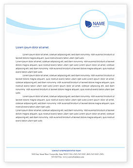 Wind Energy Letterhead Template, Layout for Microsoft Word, Adobe ...