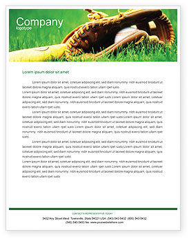 Baseball Glove and Bat Letterhead Template, Layout for Microsoft Word ...