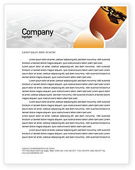 Lock This Chain Letterhead Template, Layout for Microsoft Word, Adobe ...