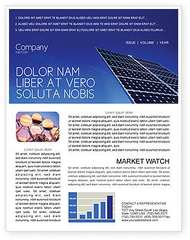 Solar Panels Rising Up Power Newsletter Template for Microsoft Word ...