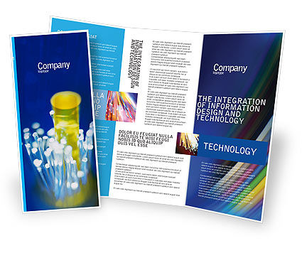 Optical Fiber Lines Brochure Template Design and Layout, Download Now ...