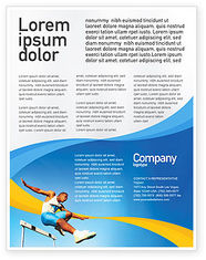 Obstacle Course Flyer Template, Background in Microsoft Word, Publisher ...