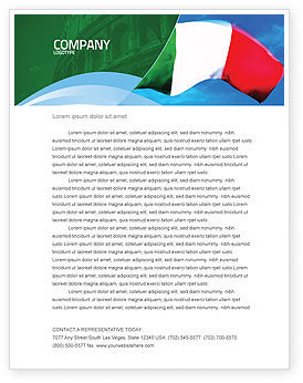 Italian Flag Letterhead Template, Layout for Microsoft Word, Adobe ...