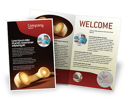 Telephone Brochure Template Design and Layout, Download Now, 01984 ...
