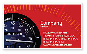 Speedometer Business Card Template, Layout. Download Speedometer ...