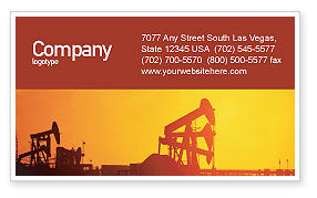 Oil Well Business Card Template, Layout. Download Oil Well Business ...