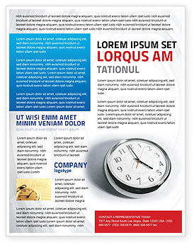 Five O'clock Flyer Template, Background in Microsoft Word, Publisher ...