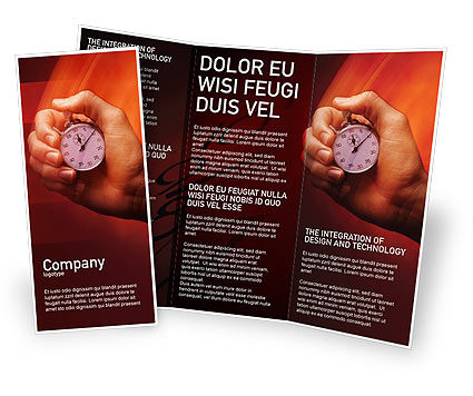 Stop-Watch Brochure Template Design and Layout, Download Now, 02051 ...