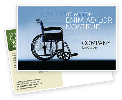 Handicapped Postcard Template in Microsoft Word, Adobe InDesign, 02064 ...