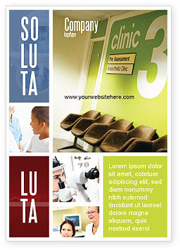 Clinic Ad Template for Advertising Needs, ID 02147 | PoweredTemplate.com