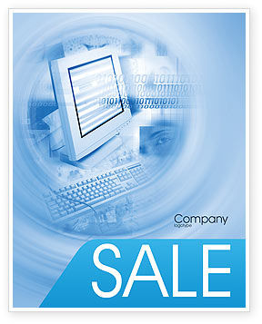 Digital Computing Technology Sale Poster Template in Microsoft Word ...