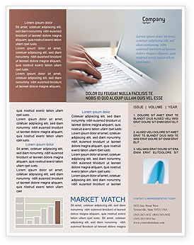 Laptop Computer Newsletter Template for Microsoft Word & Adobe InDesign ...
