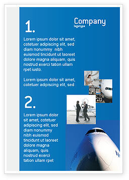 Aircraft Ready To Fly Ad Template for Advertising Needs, ID 02204 ...