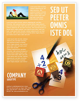 Modèle de Flyer de une addition, arrière-plan pour Microsoft Word ...