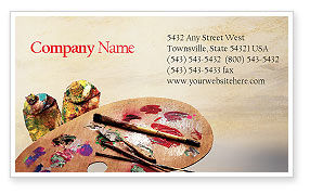 12 Free Craft Template Business Cards | PoweredTemplate.com