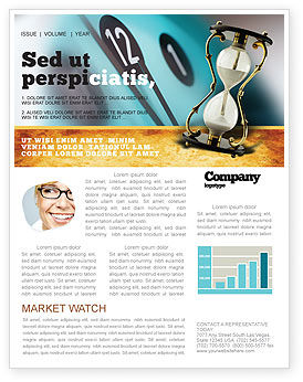 Modèle de Newsletter de le temps qui passe pour Microsoft Word et Adobe ...