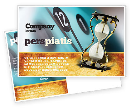 Passing Time Postcard Template in Microsoft Word, Adobe InDesign, 02296 ...
