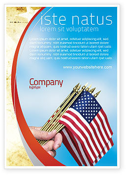 USA Flag Newsletter Template for Microsoft Word & Adobe InDesign, 02329 ...