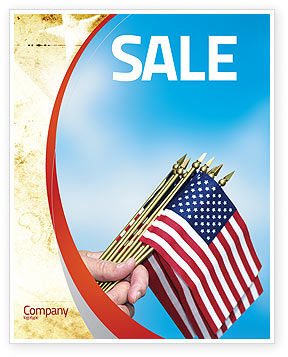 USA Flag Newsletter Template for Microsoft Word & Adobe InDesign, 02329 ...