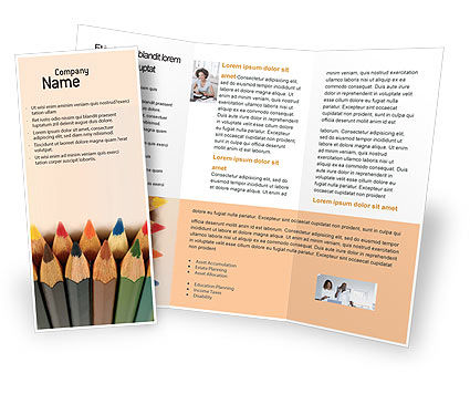 Color Pencil Brochure Template Design and Layout, Download Now, 02353 ...