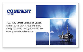 Drilling Platform Business Card Template, Layout. Download Drilling ...