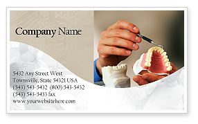 Denture Business Card Template, Layout. Download Denture Business Card ...