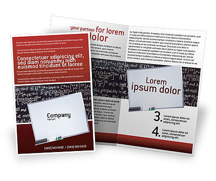 Mathematics Brochure Templates, Design and Layouts | PoweredTemplate.com