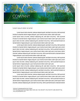 Mountain Landscape Letterhead Template, Layout for Microsoft Word ...