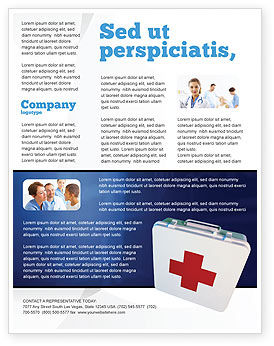 First Aid Flyer Template, Background in Microsoft Word, Publisher and ...