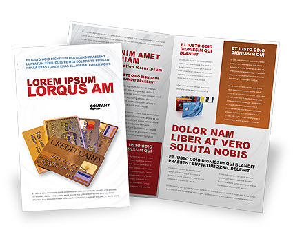 Plastic Credit Card Brochure Template Design and Layout, Download Now ...